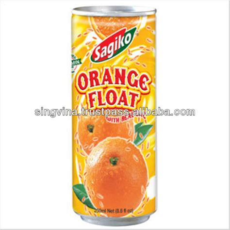Drink Sagiko Orange Float With Real Sac 250mlsingapore Price Supplier