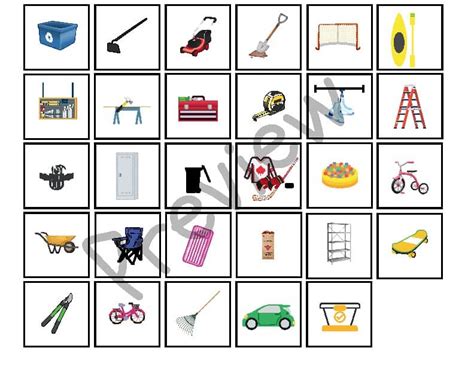 Whats In The Garage Ablls R H10 Intraverbals Simple Sentences Tpt