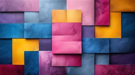 abstract colorful block design premium ai generated image
