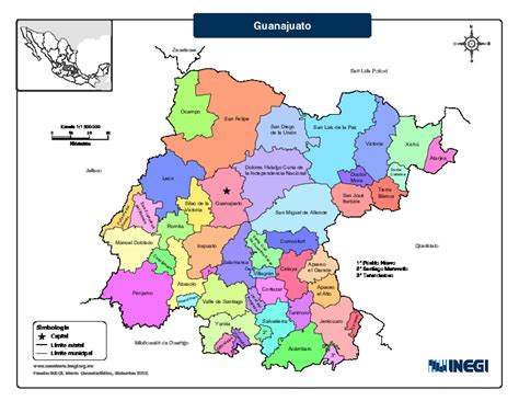 Mapa De Guanajuato Con Nombres Pdfcoffeecom