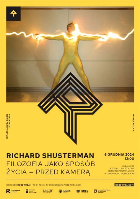 Prof Richard Shusterman Meeting And Lecture November 2024 News