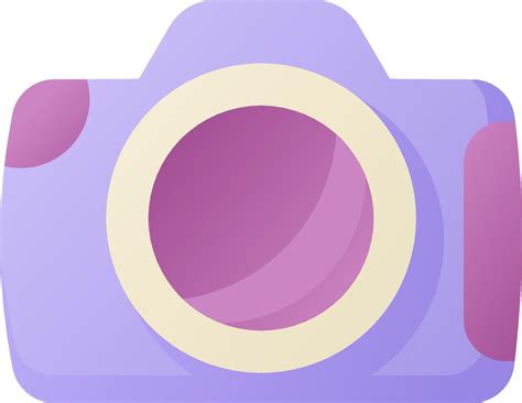 A Purple Camera With A Pink Lens 51414929 Vector Art At Vecteezy