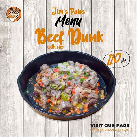 Menu At Jims Pairs And Hot Mommy Main Branch Quezon City Restaurant