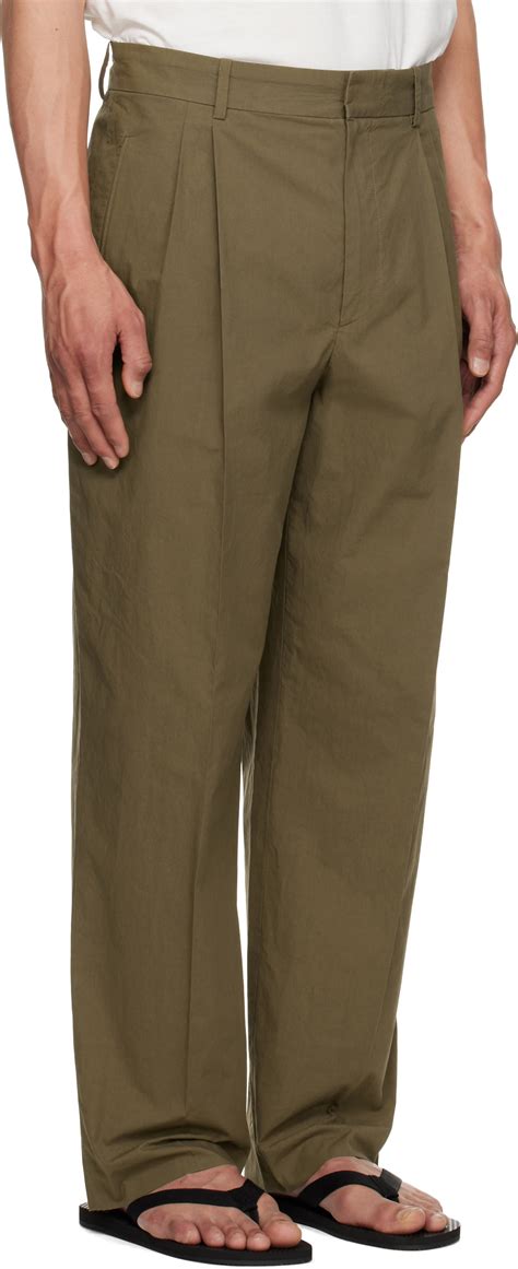 The Row Khaki Silas Trousers The Row