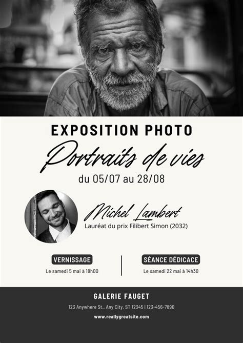 Exposition Modèles Gratuits à Personnaliser Canva