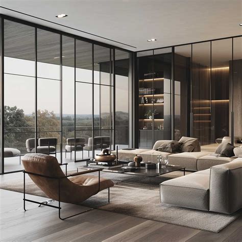 Incorporating Glass Wall Panels For An Ultra Modern Interior Look
