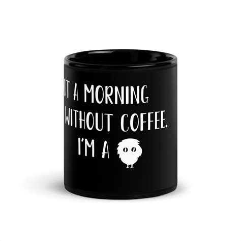 Glossy Black Mug Etsy