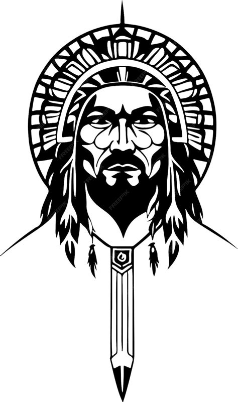 Beau Symbole Autochtone Autochtone Vecteur Vecteur Premium