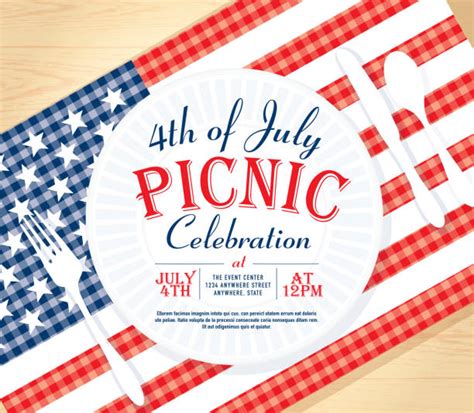 300 Fourth July Picnic Stock Illustrations Royalty Free Vector