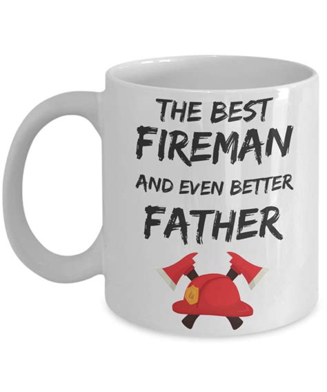 Fireman Dad T Fireman Dad Mug Firefighter Dad T Funny Etsy