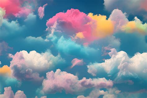 Pink Cotton Candy Clouds Wallpaper At Callum Grenda Blog