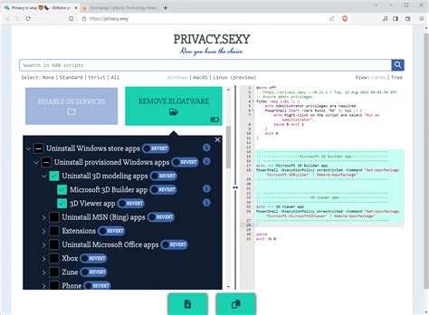 Privacy Is Sexy Custom Privacy Scripts For Windows Linux And Macos Security And Privacy News