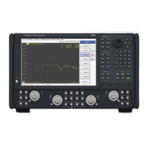 Keysight Technologies Pna Series Installation And Quick Start Manual