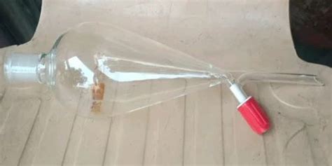 250ml Borosilicate Separating Funnel For Chemical Laboratory 5mm At