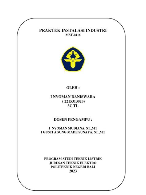 praktek instalasi industri pdf