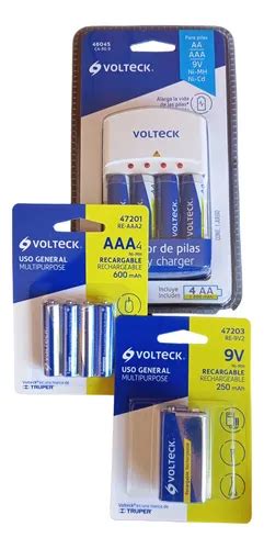 Cargador De Pilas Recargables Con 4 Pila Aa Y 4 Aaamultipur Envío Gratis