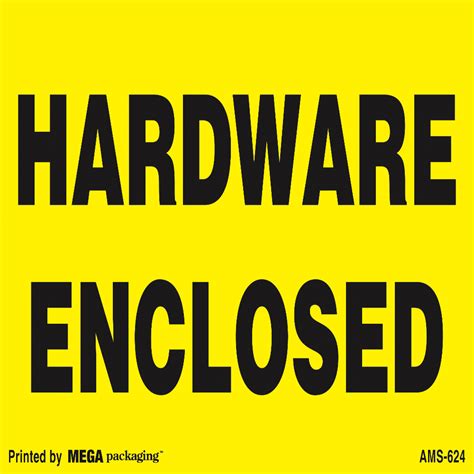 Hardware Enclosed Label Protect Your Hardware Items During Shipment