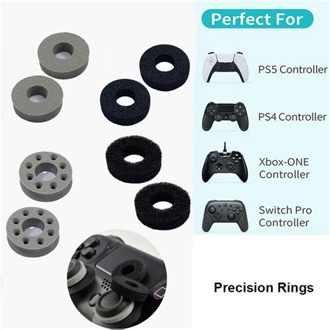 8 Pcs Precision Control Ring Aim Assist Precision Target Motion Control