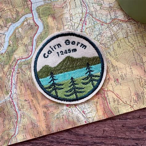 Custom Location Patch Personalised Adventure Badge Mountain Lake Camp