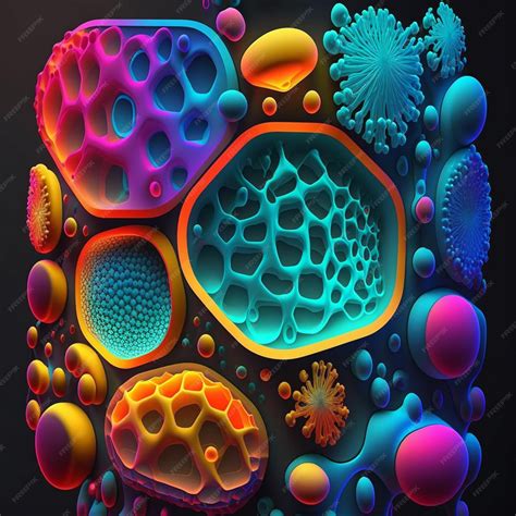 Premium Photo A Close Up Of A Bunch Of Different Colored Objects