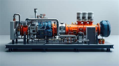 Electric Generator On White Background Premium Ai Generated Image