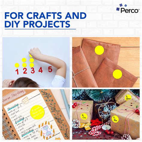 Perco Fluorescent Yellow 2 Inch Perforated Circle Dot