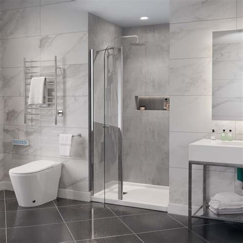 Anzzi Polished Chrome 33 18 In To 34 78 In W X 72 In H Frameless