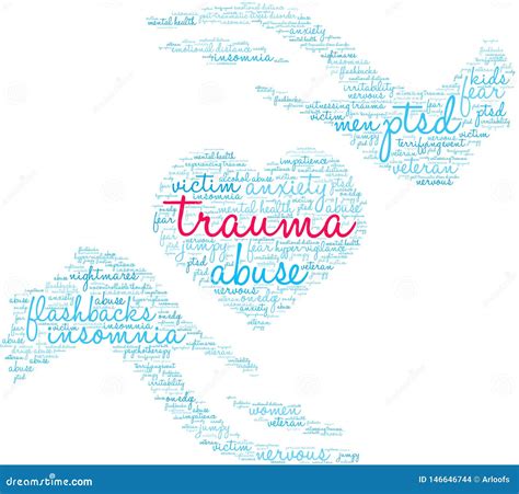 Trauma Word Cloud Stock Vector Illustration Of Nightmares 146646744