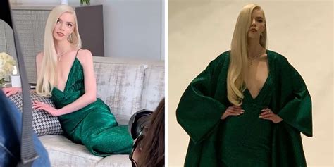 Anya Taylor Joy Wears Dior Dress At The 2021 Golden Globes