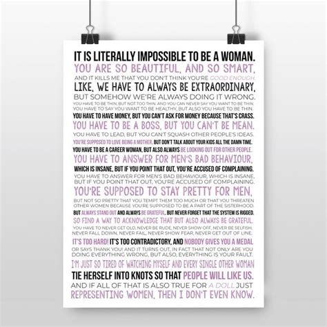 Barbie Movie Gloria Quote Etsy