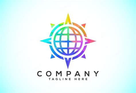 Premium Vector Polygonal Compass Concept Logo Design Compass Low Poly