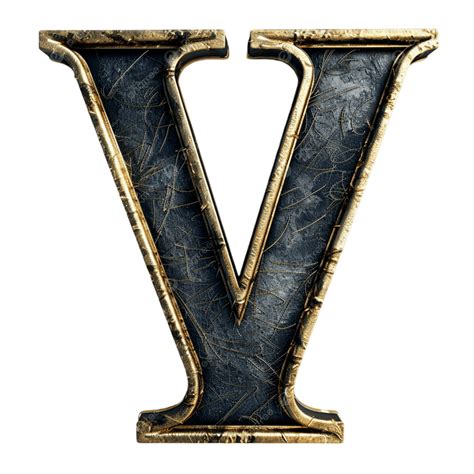 The Letter V In Calligraphy