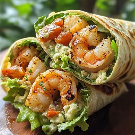 Grilled Shrimp Caesar Wraps