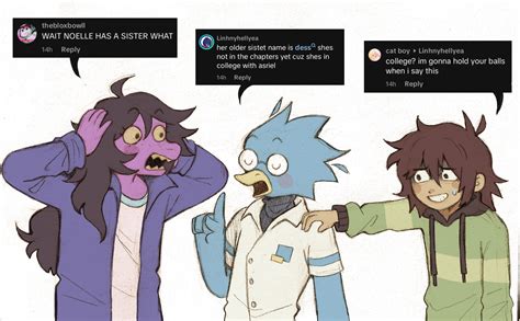 Kris Susie And Berdly Deltarune And 1 More Drawn By