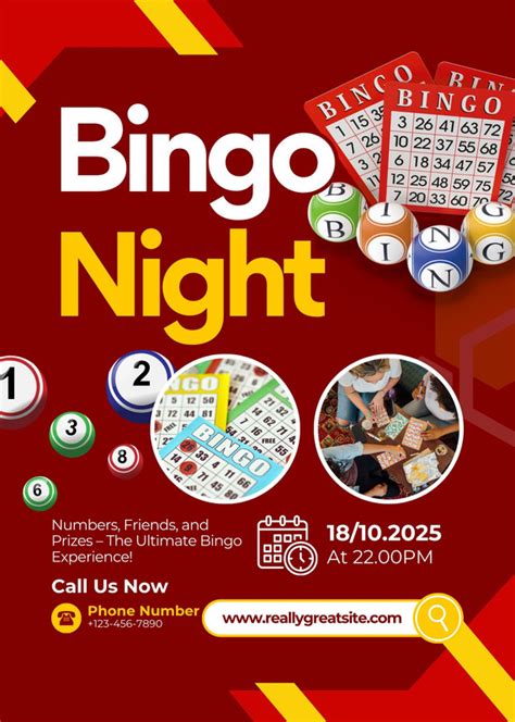 Free Customizable Printable Bingo Flyer Templates Canva