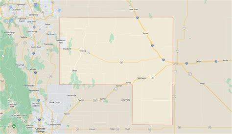 Elbert Colorado Map At George Sorensen Blog
