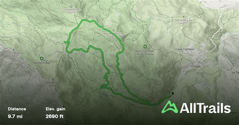 Cima Del Passone Passo Lama Lite Via Passo Della Volpe Emilia Romagna Italy Map Guide