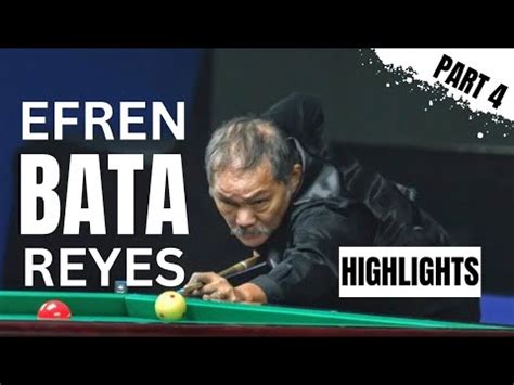Highlights Of Efren Bata Reyes Part4 Youtube