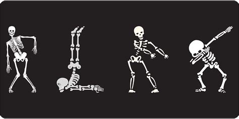 Dancing Skeleton Clip Art Vector