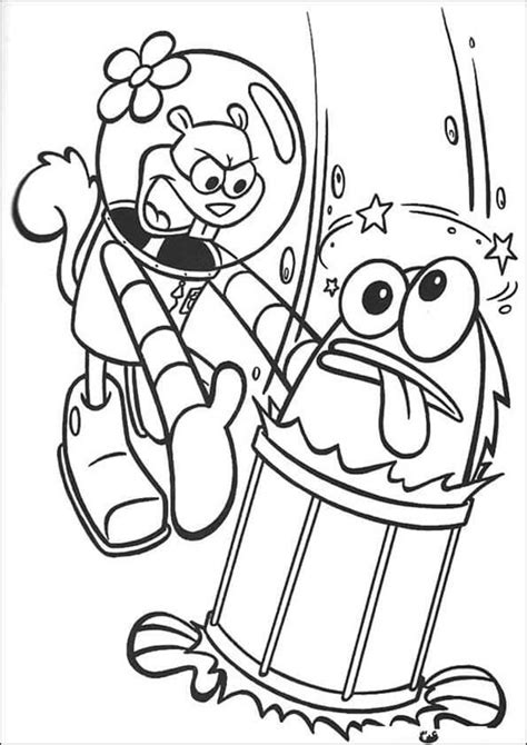 Angry Sandy Cheeks Coloring Page Download Print Or Color Online For Free