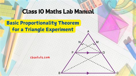 Basic Proportionality Theorem For A Triangle Experiment Class 10 Maths