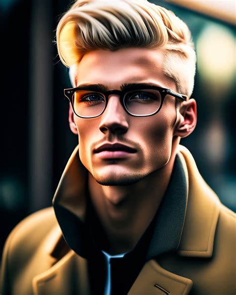 Lexica A Stylish Tall Blonde Haired Man In His Early Twenties
