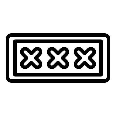 Incorrect Password Icon Outline Style 15603954 Vector Art At Vecteezy