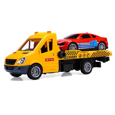 Toy Trucks With Flatbed Trailers At Jamie Mealmaker Blog