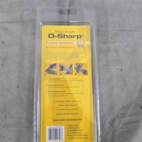 Lot 858 Lansky D Sharp Multi Angle Diamond Sharpener Handheld Knife