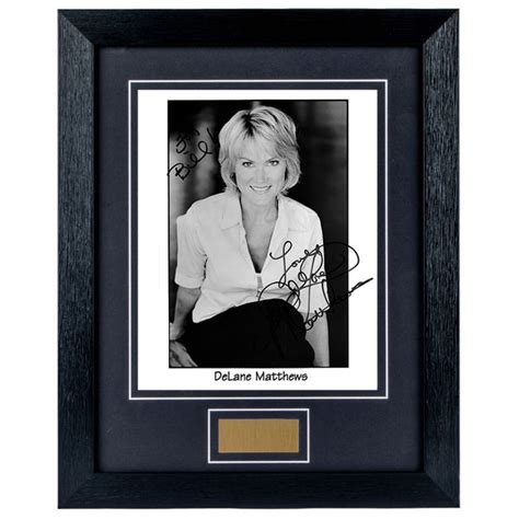 Delane Matthews Personally Signed Personalised Portrait 8 X 10 Photogr