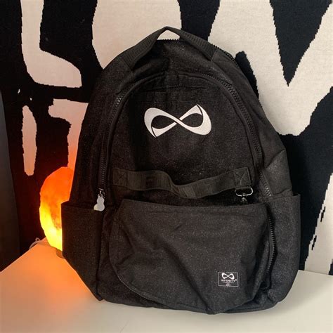 Nfinity Cheer Backpack Black And Sparkly And In Depop