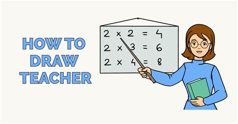 Easy Teacher Drawings How To Draw A Cute Teacher Step By Step Easy 3