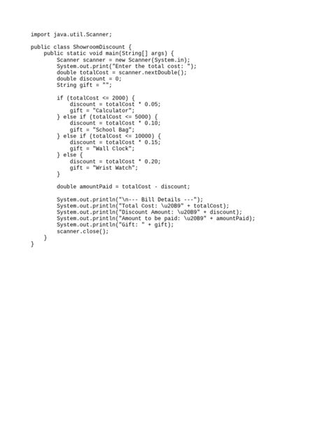 Java Code Pdf