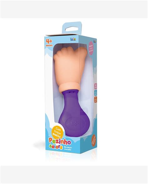 Riachuelo Mordedor Chocalho Pezinho Colors Roxo Toyster